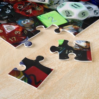 Tabletop RPG | PNP Fantasy Role Player Dice Photo Jigsaw Puzzle | Zazzle