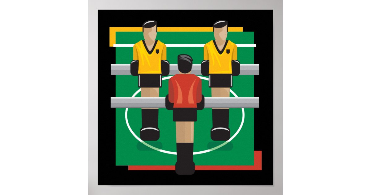 Tabletop Soccer Poster | Zazzle