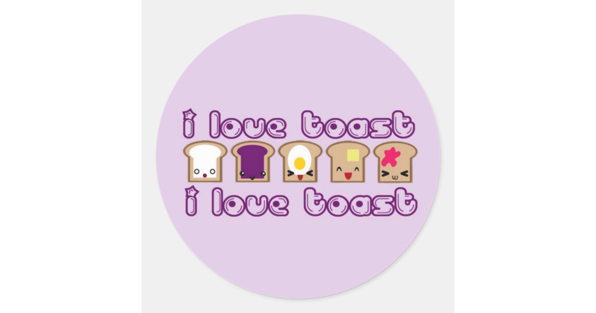 Tabu Japan Toast Line Classic Round Sticker | Zazzle