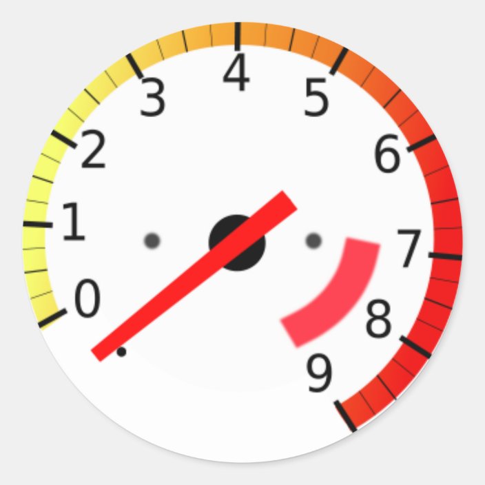 Tachometer Sticker | Zazzle.com