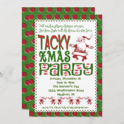 Tacky Christmas Party Invitation | Zazzle