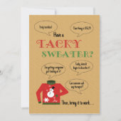 Tacky Sweater Office Christmas Party Invitation | Zazzle