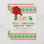Tacky Ugly Christmas Sweater Party Invitation | Zazzle