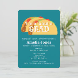 Taco Bout GRAD Graduation Party Invitation | Zazzle