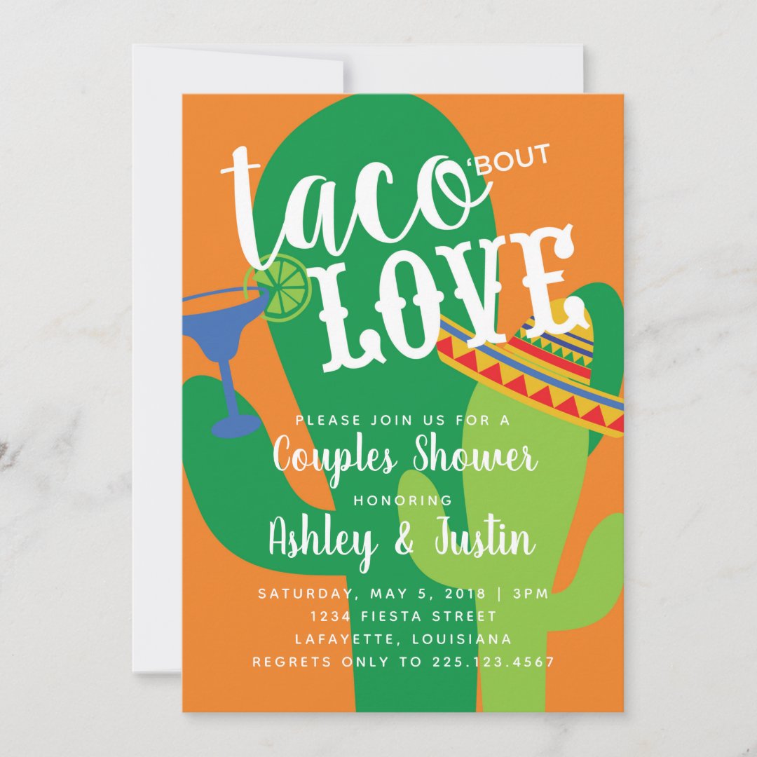 Taco Bout Love Invitation | Zazzle