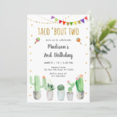 Taco 'Bout Two Fiesta 2nd Birthday Invitation | Zazzle