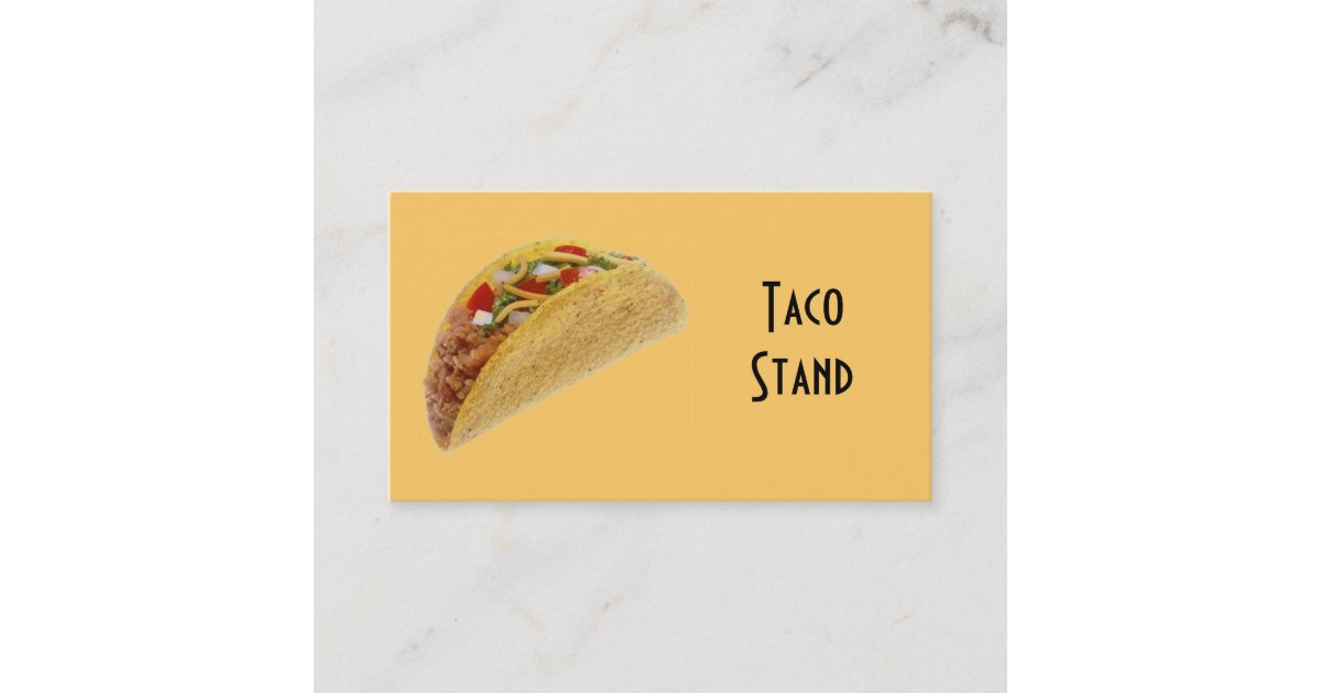 Taco Business Card | Zazzle