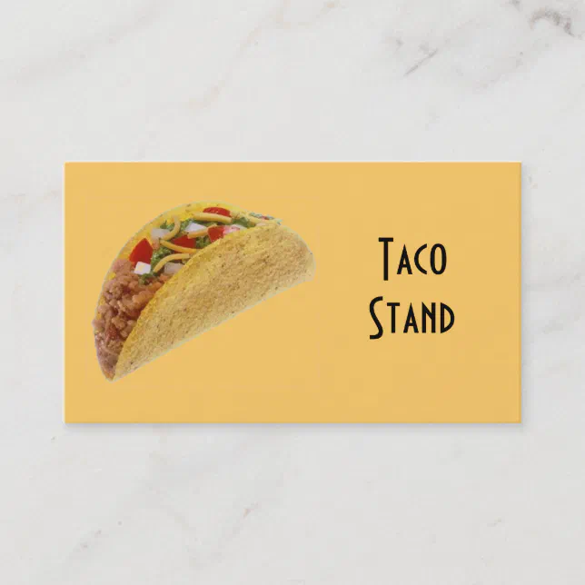 Taco Business Card | Zazzle