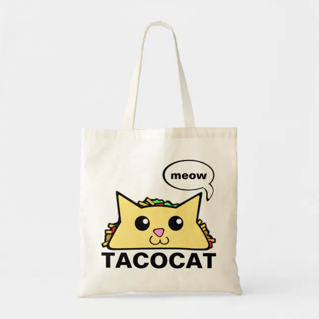 Taco Cat Tote Bag | Zazzle