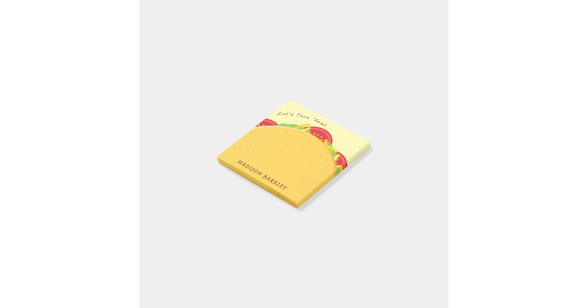 Taco Cute Kids Post-it Notes | Zazzle
