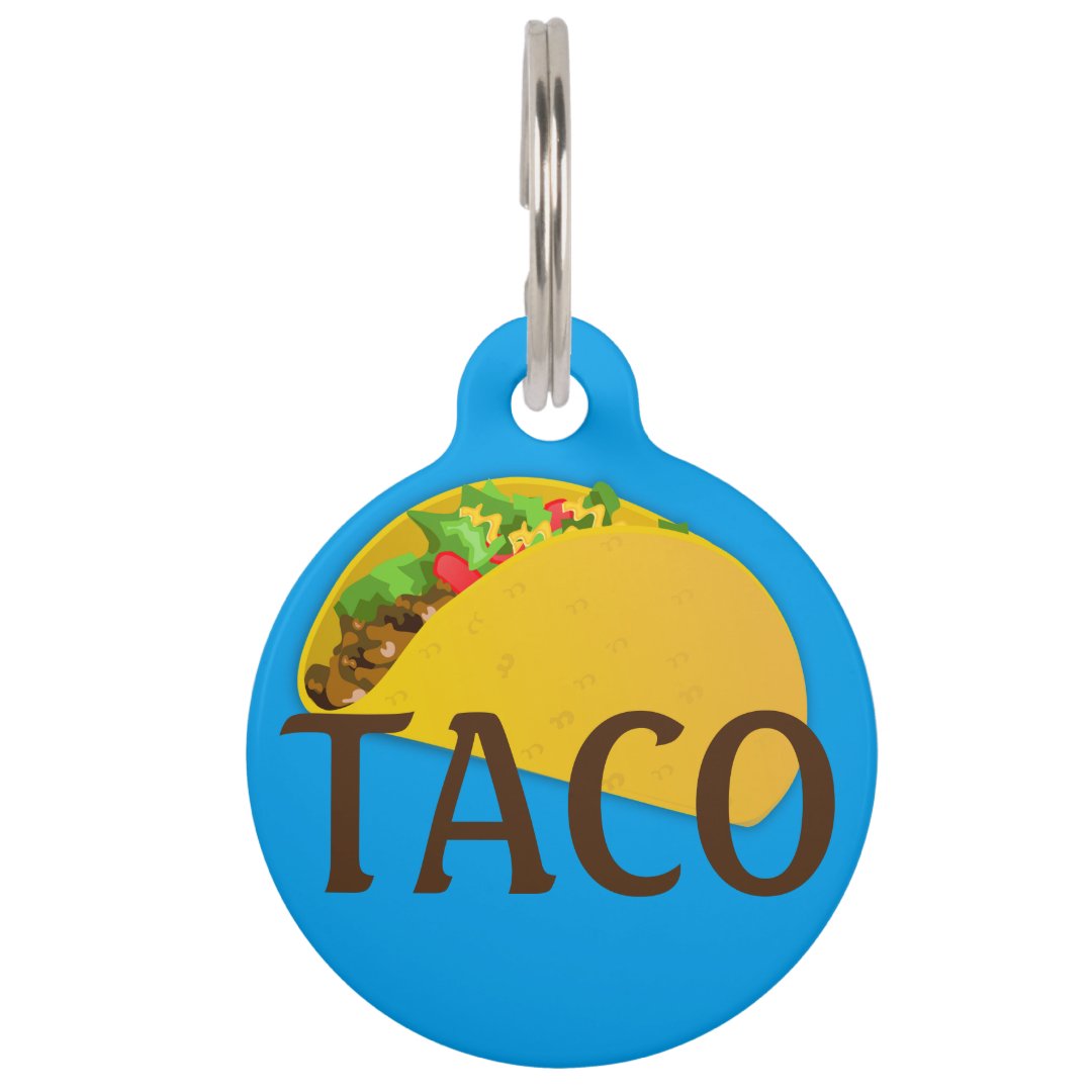 Taco Dog Tag | Zazzle