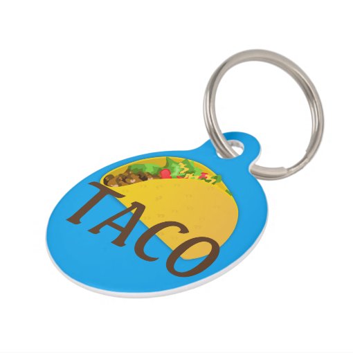 Taco Dog Tag | Zazzle