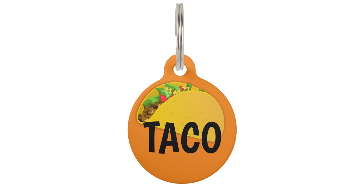 Taco Dog Tag | Zazzle