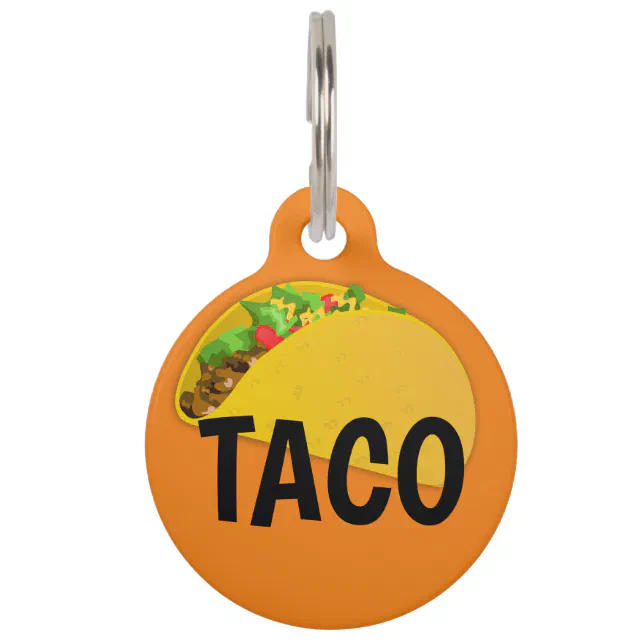 Taco Dog Tag | Zazzle