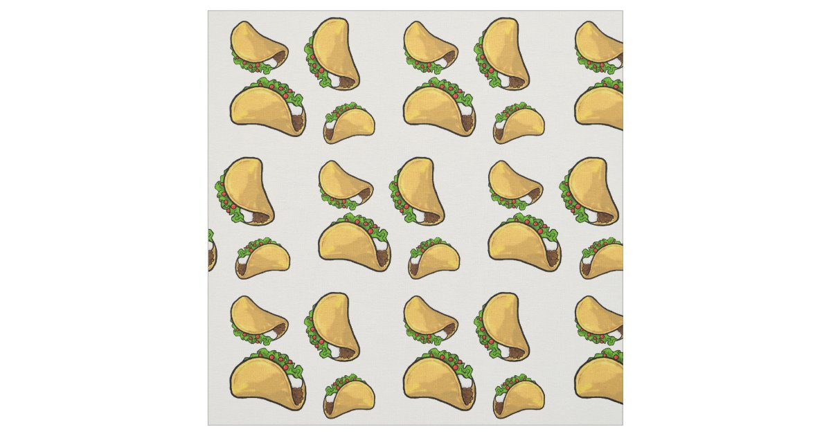 Taco Fabric Material | Zazzle