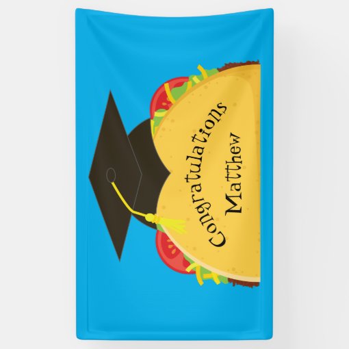 Taco Fiesta Graduation Party Mexican Banner | Zazzle