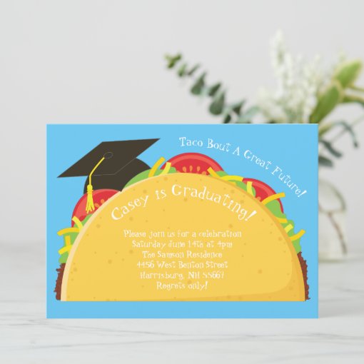 Taco Fiesta Graduation Party Mexican Invitation | Zazzle