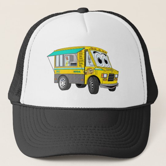 Taco Food Truck Cartoon Trucker Hat | Zazzle.com
