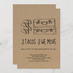 Taco Going Away Party Invitation | Zazzle