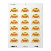 Taco Label | Zazzle