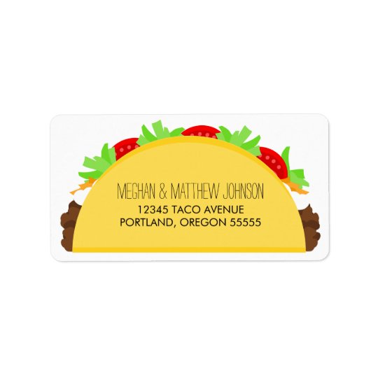 Taco Label | Zazzle.com