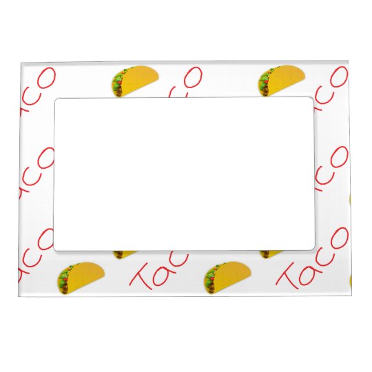 Taco pattern on magnetic frame | Zazzle.com
