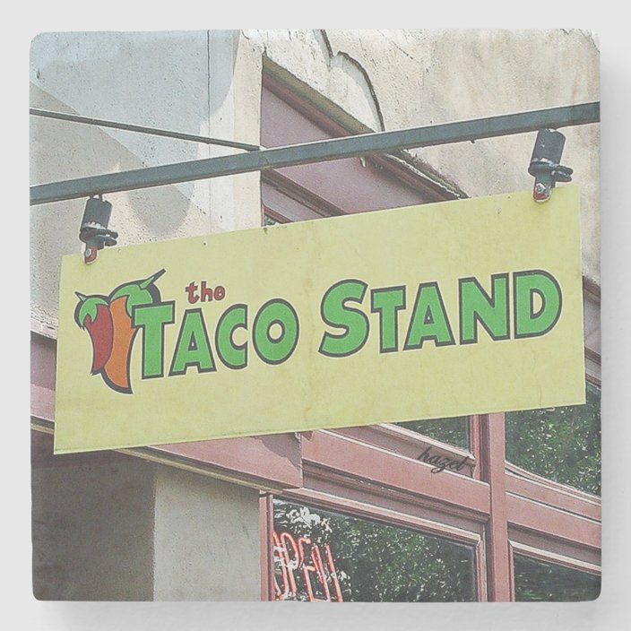 Taco Stand Athens Georgia Marble Stone Coaster. Stone Coaster | Zazzle.com