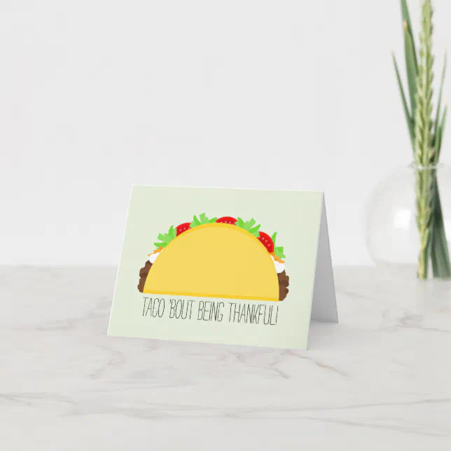 Taco Thank You | Zazzle