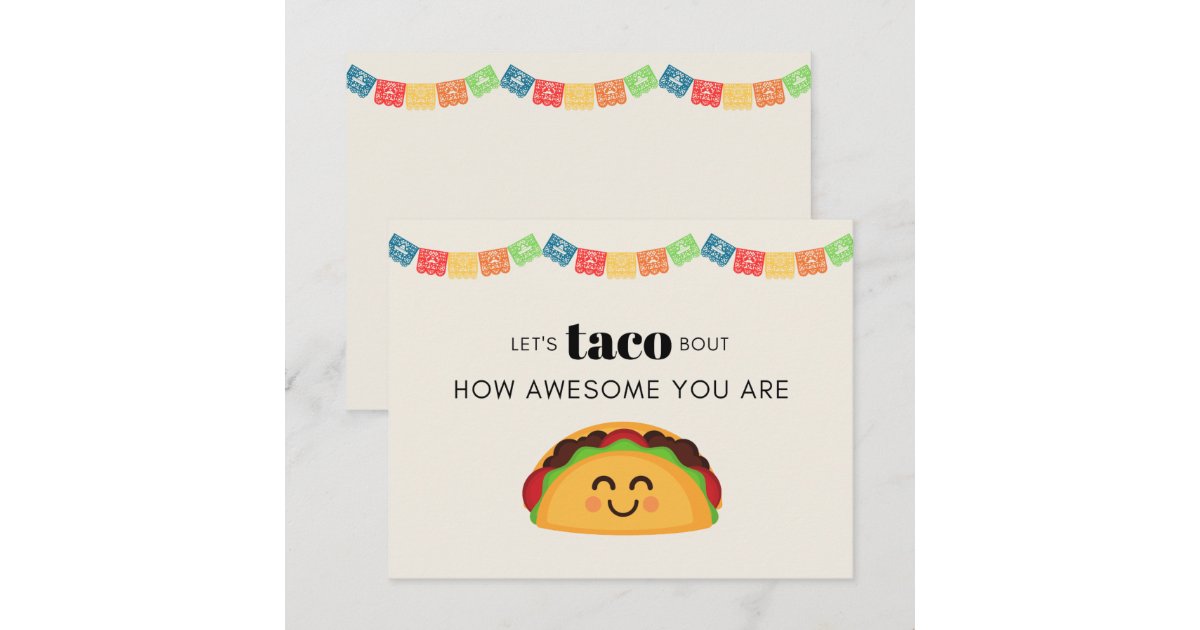 Taco Thank You Card | Zazzle
