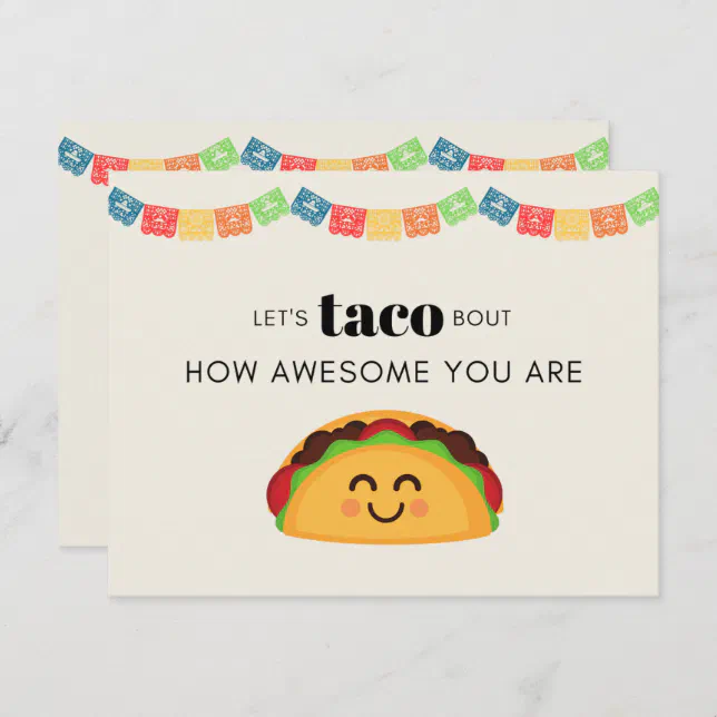 Taco Thank You Card | Zazzle
