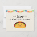 Taco Thank You Card | Zazzle