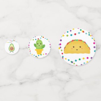 Taco theme | fiesta theme party decorations confetti | Zazzle