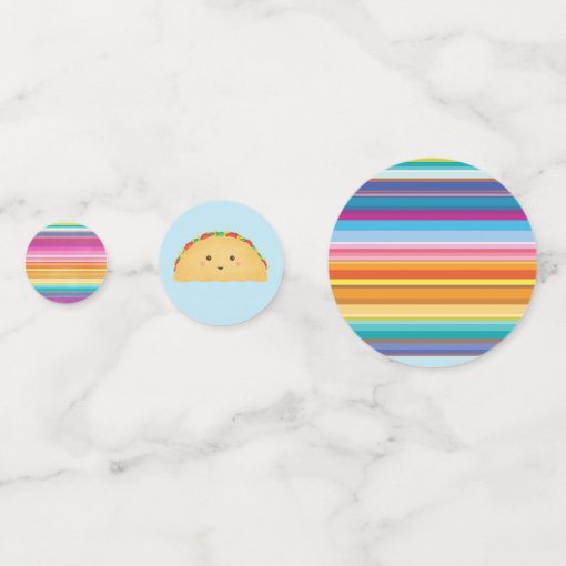 Taco theme | fiesta theme party decorations confetti | Zazzle