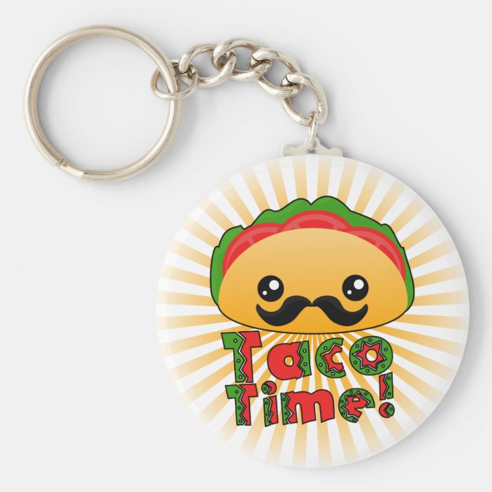 Taco Time Keychain | Zazzle.com