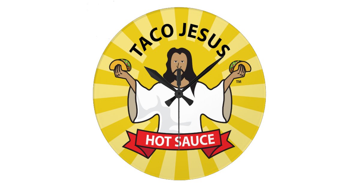 Taco Time Large Clock | Zazzle