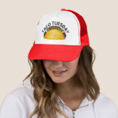 TACO TUESDAY Mexican Tex Mex Food Tacos Foodie Trucker Hat | Zazzle