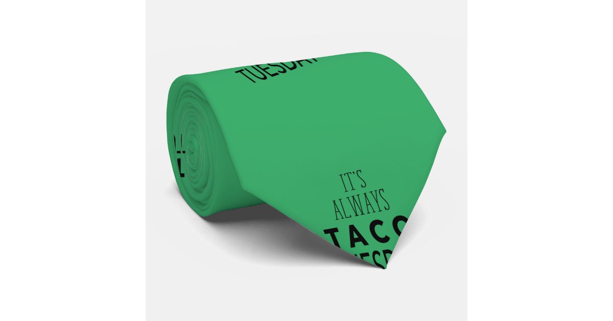 TACO TUESDAY NECK TIE | Zazzle