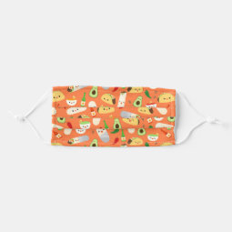 Tacos and Burritos Adult Cloth Face Mask | Zazzle