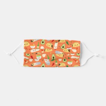 Tacos and Burritos Adult Cloth Face Mask | Zazzle
