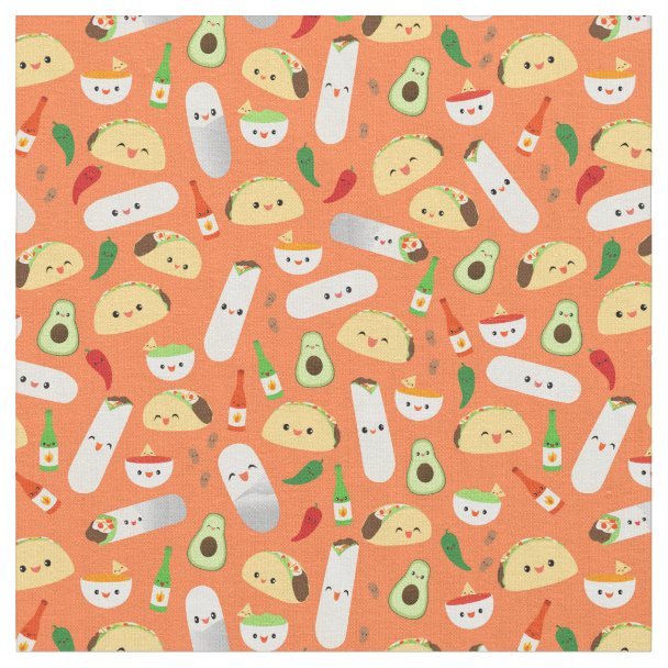 Taco Fabric Material | Zazzle.com