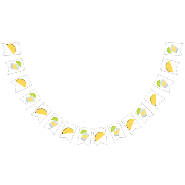 Tacos and Tequila Party Bunting Flags | Zazzle