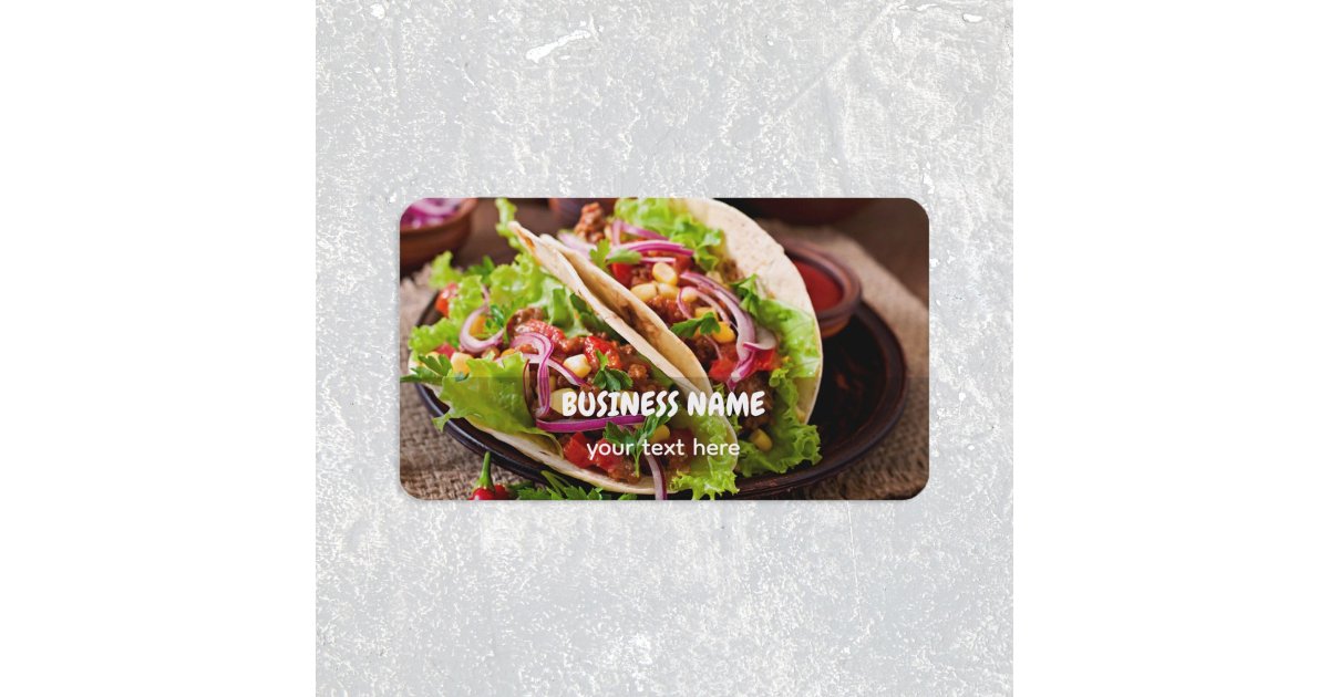Tacos Business Card | Zazzle