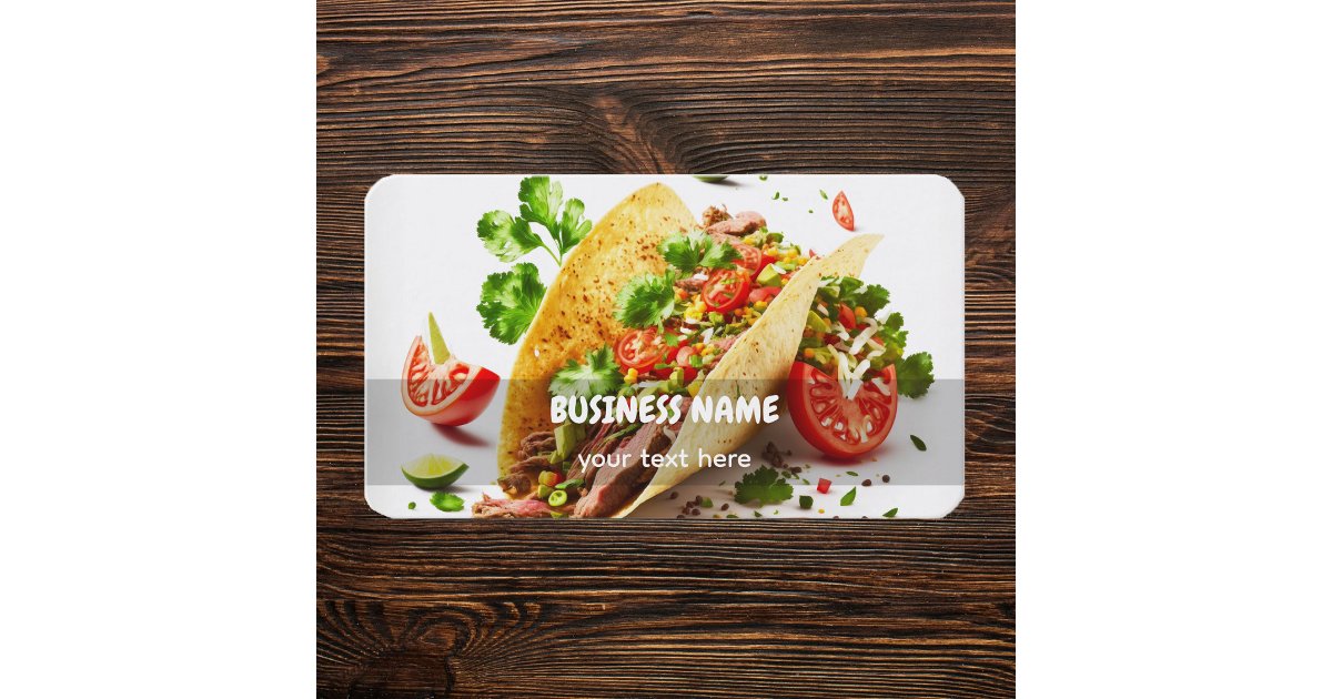 Tacos Business Card | Zazzle