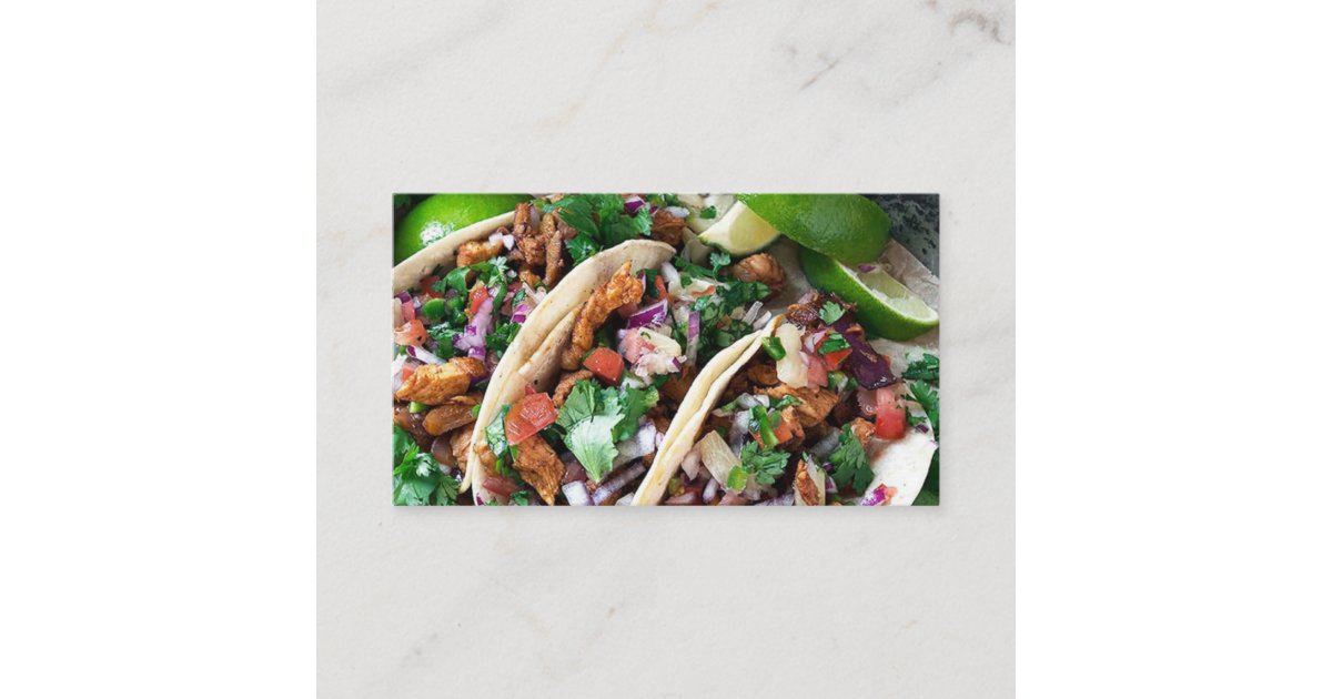 Tacos Business Cards | Zazzle