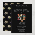 Tacos Made Me Do It Funny Poop Birthday Invitation | Zazzle