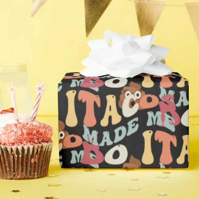 Tacos Made Me Do It Funny Poop Graphic Art Wrapping Paper | Zazzle