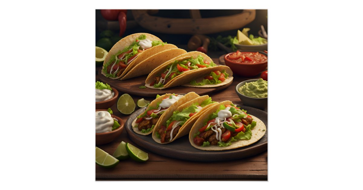 Tacos Poster | Zazzle