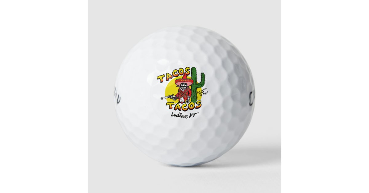 Tacos Tacos Golf Ball Set | Zazzle