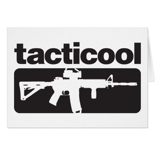 Tacticool - Black Card | Zazzle.com