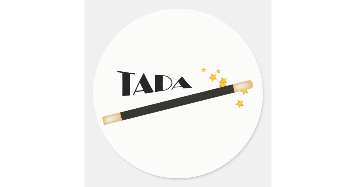 Tada Magic Magician Stickers | Zazzle